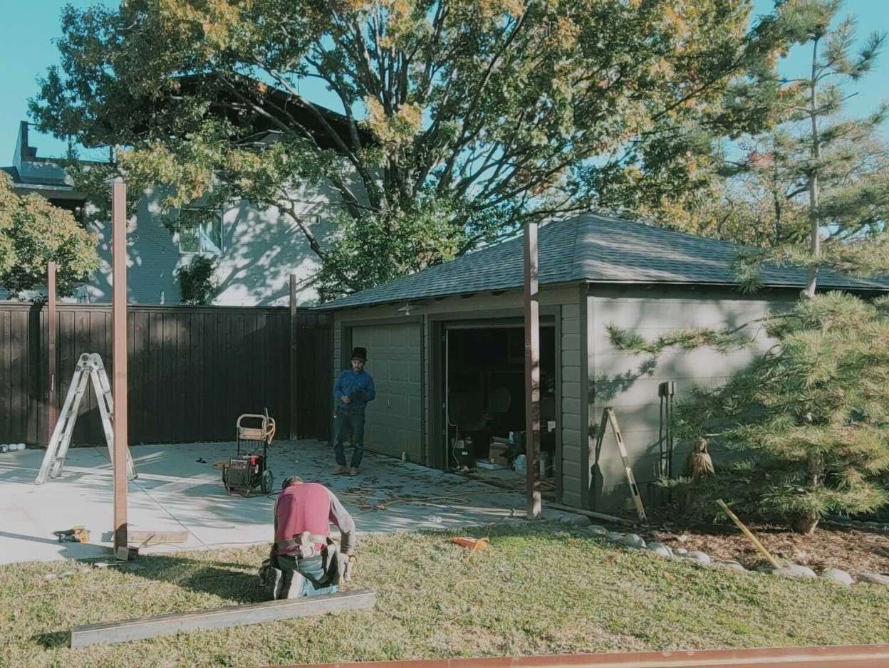 Carport with Ceiling - 78 Fence