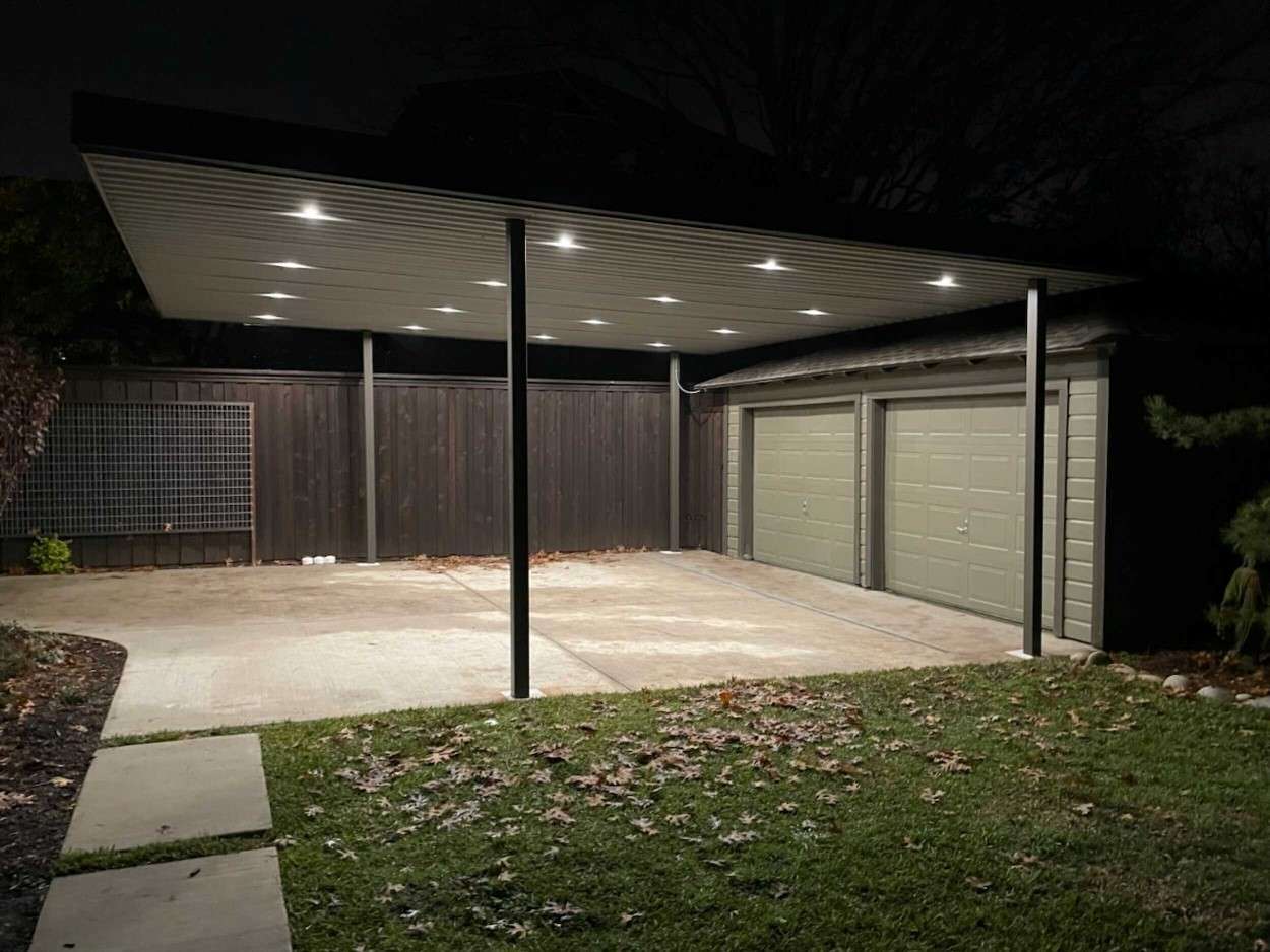 Carport with Ceiling - 78 Fence